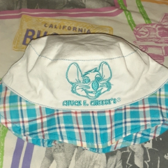 Vintage | Accessories | 23 Chuck E Cheeses Vintage Plaid Bucket Hat Cap ...